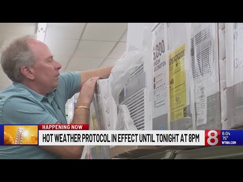 Connecticut's hot weather protocol in effect until 8.p.m. Wednesday