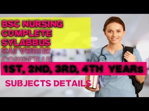 Bsc nursing all years syllabus and subjects #nursing #rguhs #rguhsupdates #allhealthscience