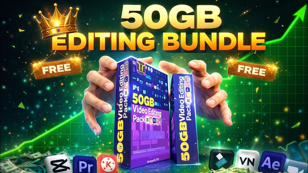 50GB Free Premium Video Editing Pack | Free Video Editing 50GB Bundle