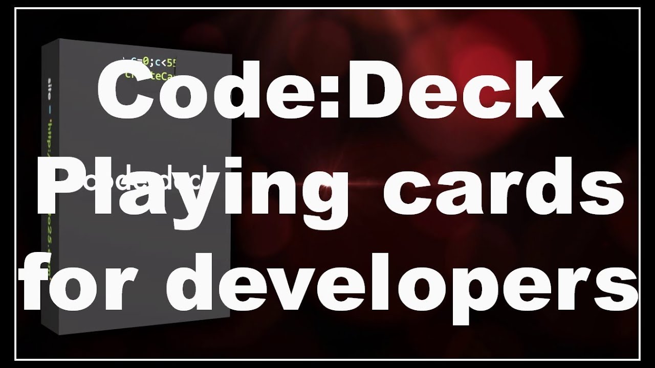 Code:Deck Playing Cards For Developers