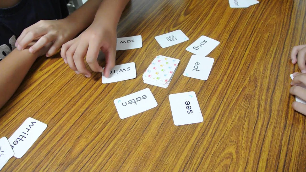 A Card Game for Irregular Verb Practice