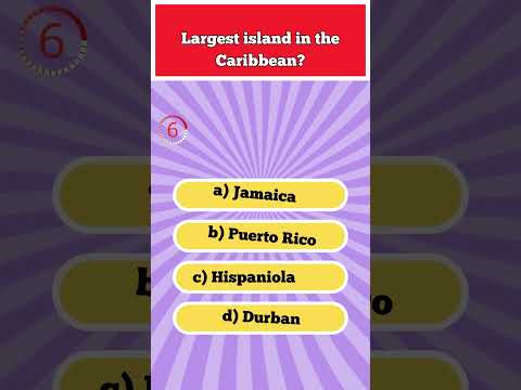 what is the Largest island in the Caribbean? - #geographyquiz #triviaquestions #generalknowledge