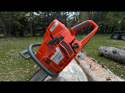 Review of the Husqvarna 395xp! 90cc class professional chainsaw.