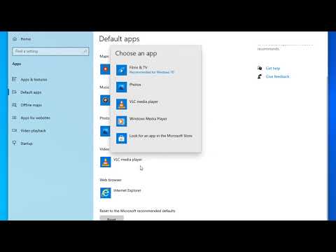 How to set Chrome/Outlook/Films & TV Default apps in Windows 10