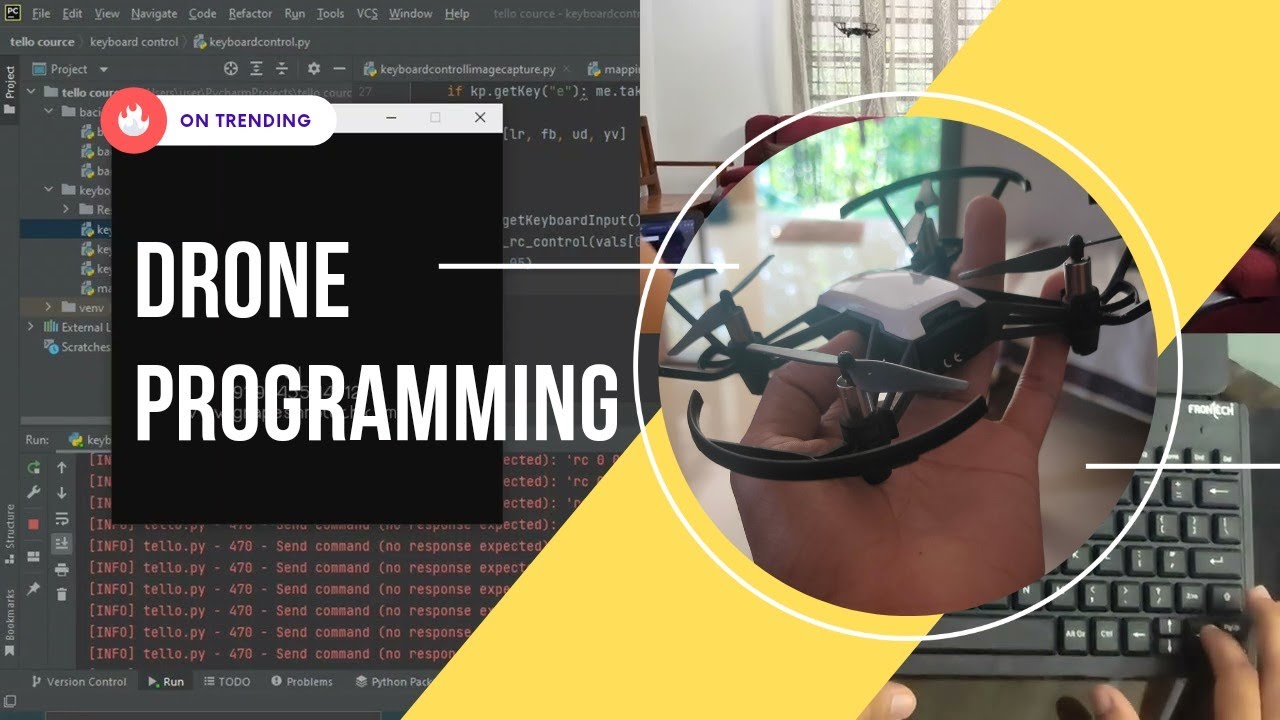 Python Drone programming - Keyboard Control