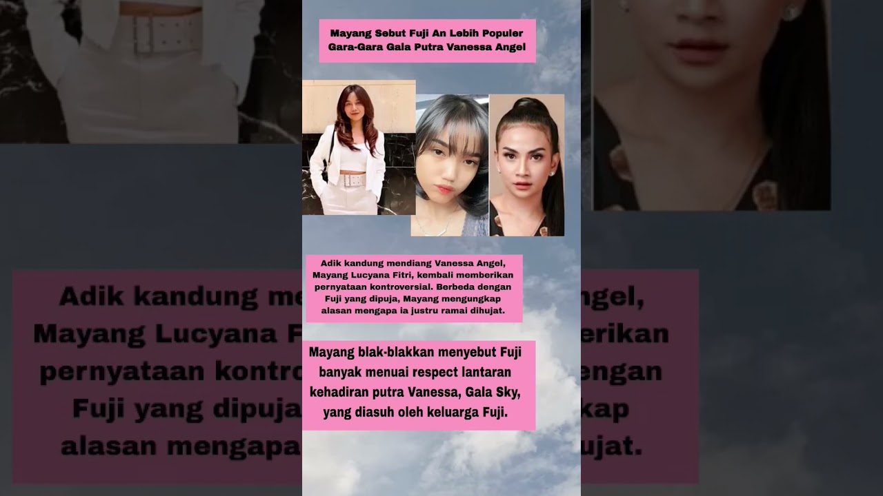 Mayang Sebut Fuji An Lebih Populer Gara gara Gala Putra Vanessa Angel #fypshorts #fuji #fyp#mayang