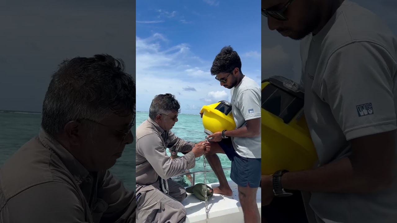 Wave buoy deployment ☀️🏝️
