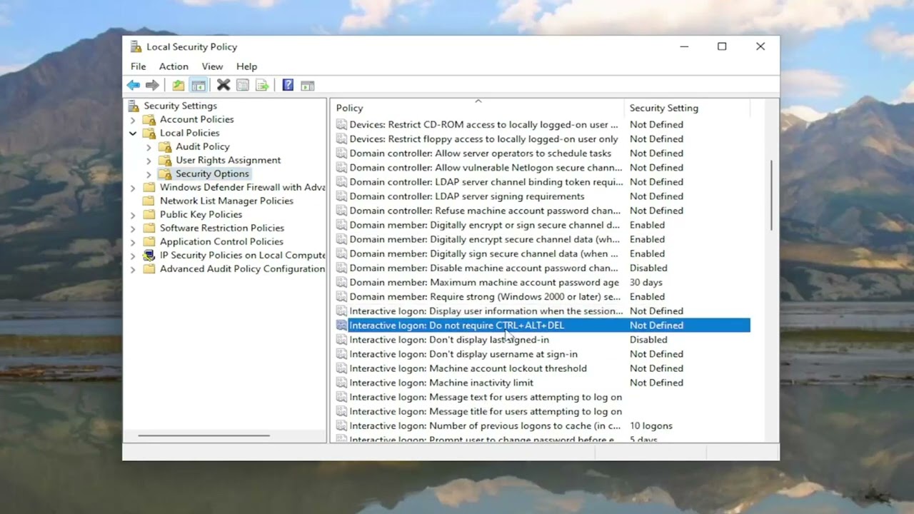 How to Enable or Disable CTRL+Alt+Del Secure Logon in Windows 11/10 [Tutorial]