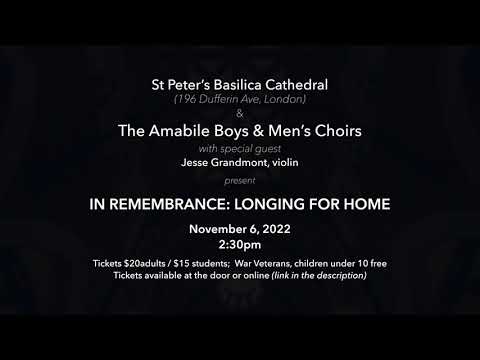 Amabile Boy's and Men's Choirs - In Remembrance: Longing For Home