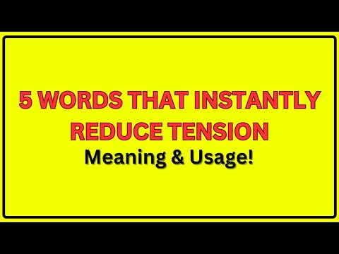 5 Words That Can DE-ESCALATE Any Argument | English Vocabulary Tips