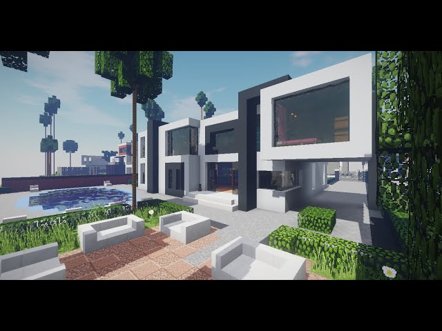 Modern Mansion #1 + Schematics Minecraft Map