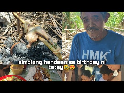 Simpleng handaan sa kaarawan ni tatay | grabe yung saya ni tatay