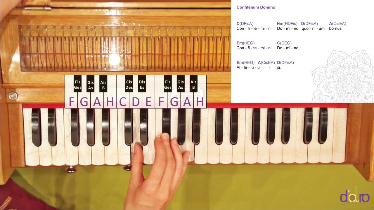 Confitemini Domino (aus Taizé) - Harmonium Tutorial