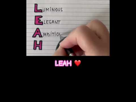 Meaning of the name LEAH #meaning #name #leah