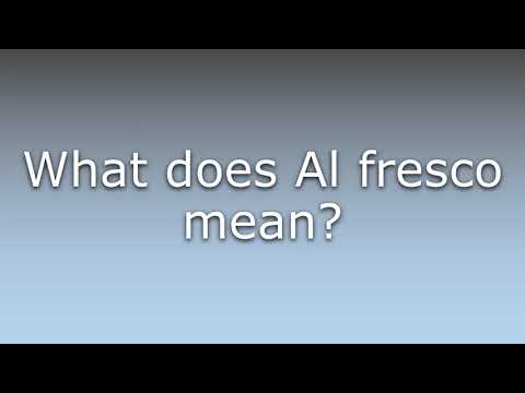 What does Al fresco mean?