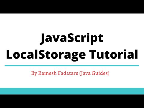Learn JavaScript LocalStorage Tutorial setItem getItem removeItem clear and key Example - Mind ...