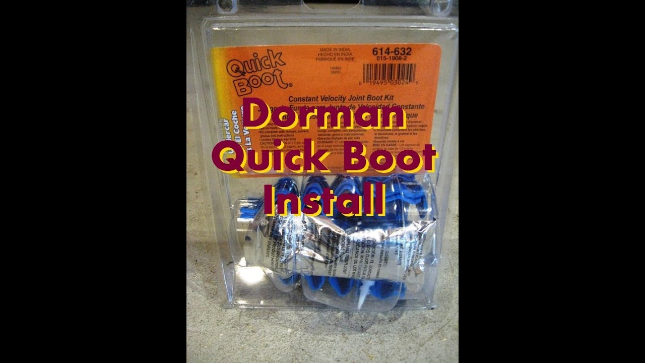Dorman Split CV Boot Install