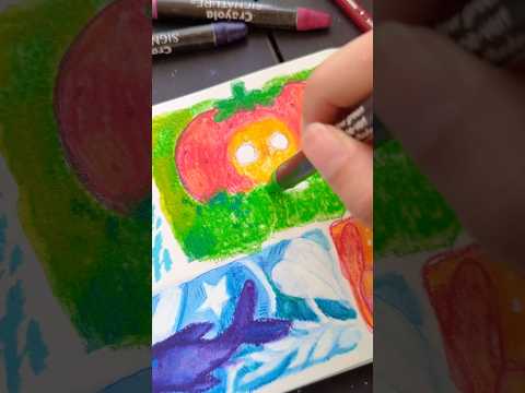 Are Crayola Watercolor Sticks  Secretly Good? 🔥 #sketchbookart #art #artprocess #crayons #drawings