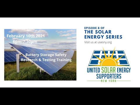 Battery Storage Safety Research & Testing Training