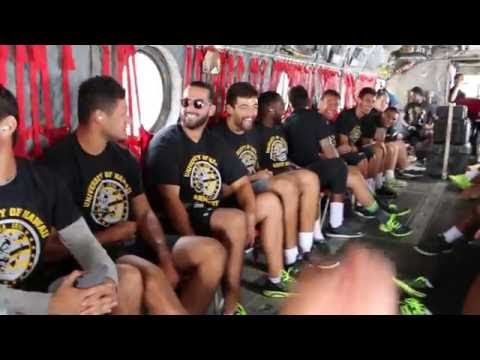 Hawaii Football Team Building at Army's 25th Infantry "Tropic Lightning" Division