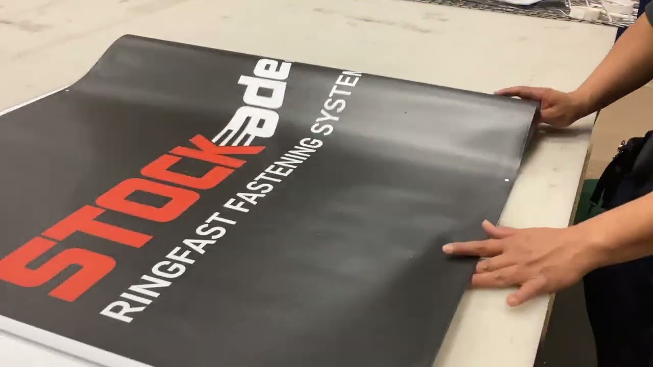 How to Tape Hem and Grommet a Custom Vinyl Banner -  Heritage Signs & Displays