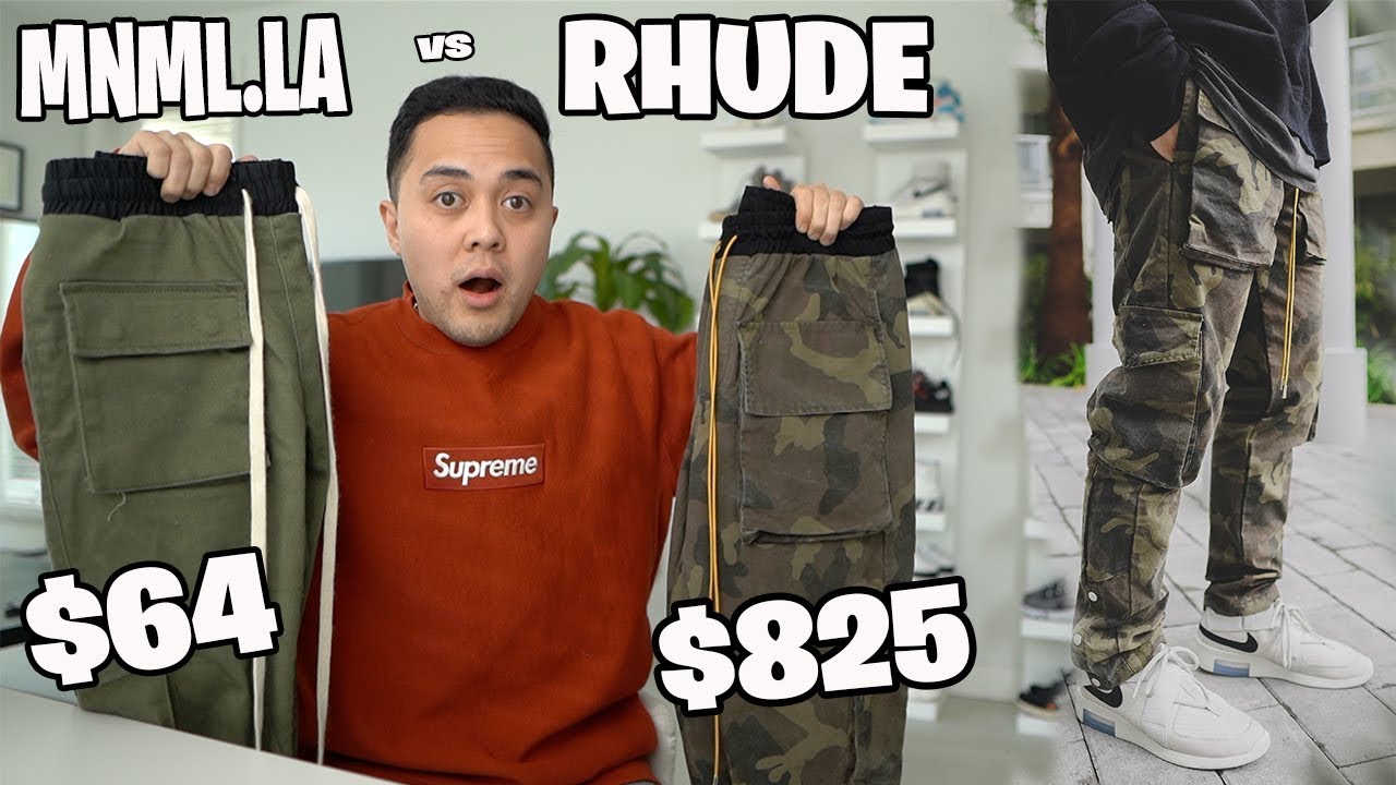 $825 Rhude Cargos vs.  $64 Mnml.la (Review and Comparison)