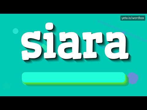 SIARA - HOW TO PRONOUNCE IT!?