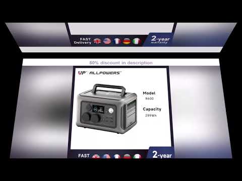Latest Products You Must Know! ALLPOWERS Portable Power Station R600, 299Wh LiFeP04 Battery with