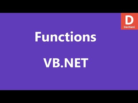 Learn VB Net Function - Mind Luster