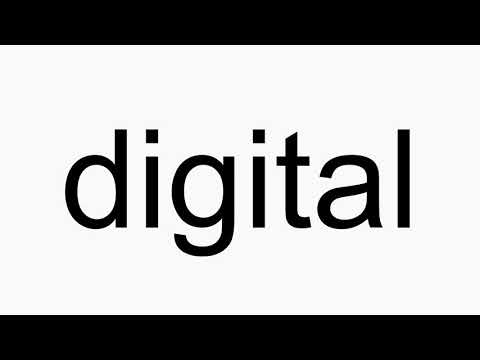 How to pronounce digital