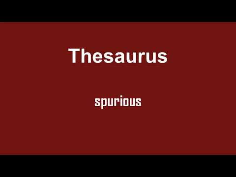 spurious, Thesaurus, Synonyms, Vocabulary Development, English Practice for Fluency #Words