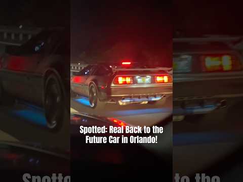 Spotted the Real Back to the Future DeLorean in Orlando! | Movie Car Sighting 🚗⚡