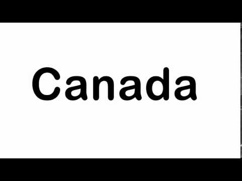 Canada Word Pronunciation
