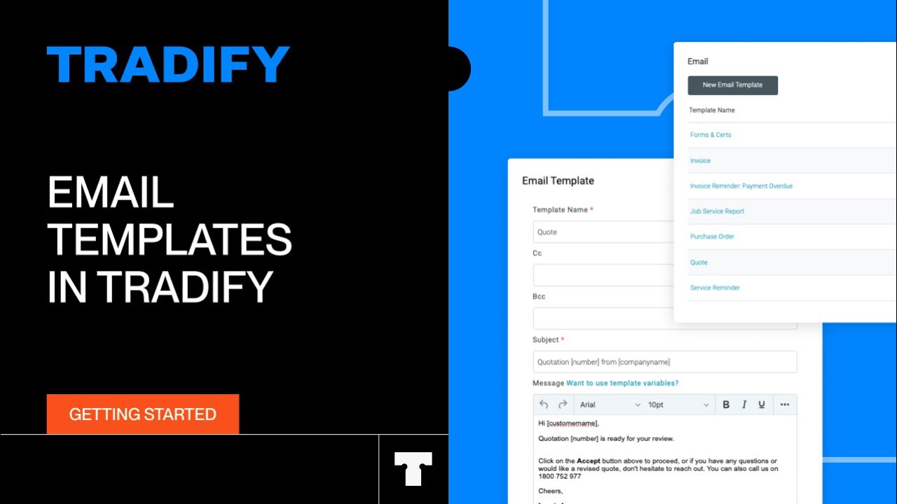 Understanding Email Templates in Tradify