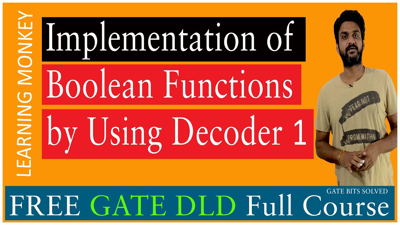 Implementation of Boolean Functions by Using Decoder 1 || Lesson 107 || Digital Electronics ||