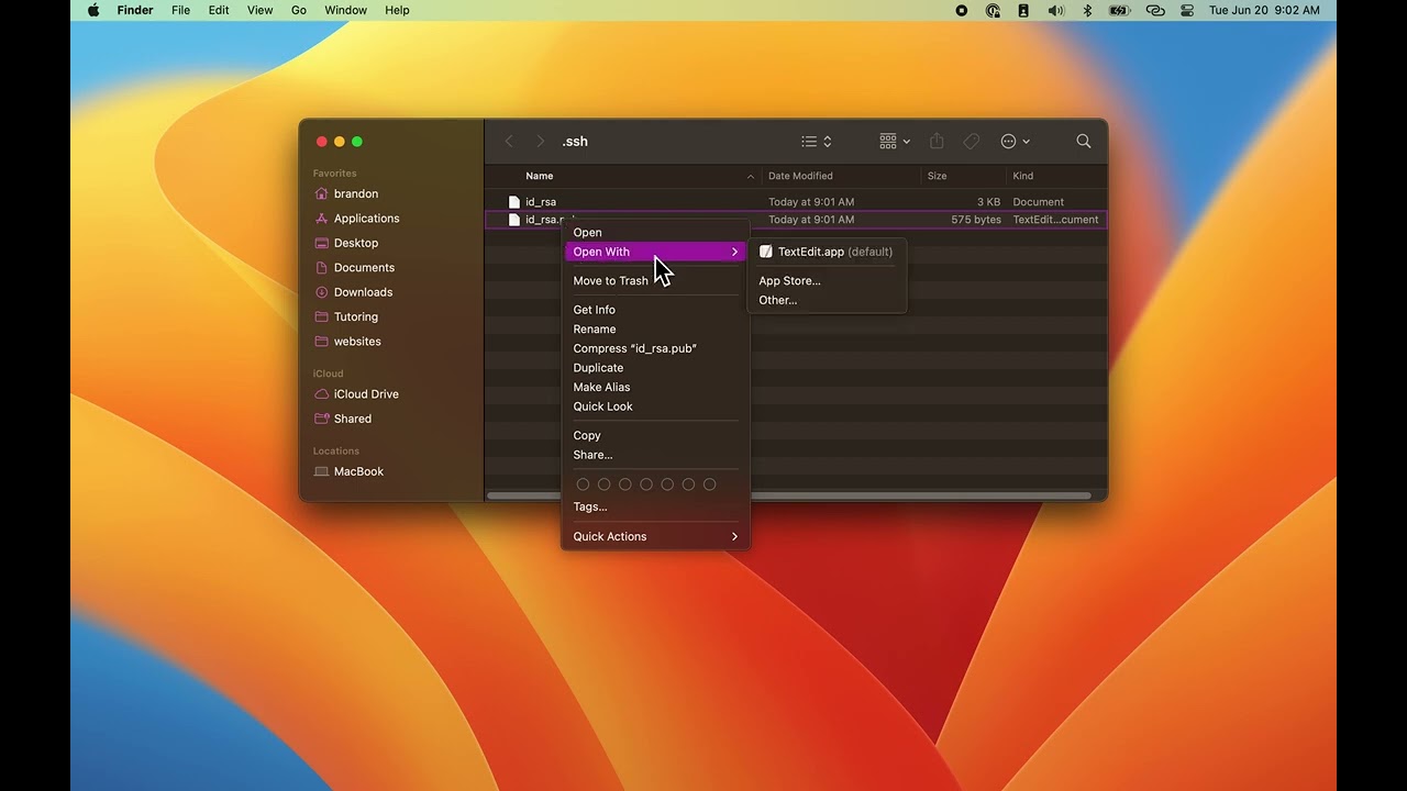 Share SSH key with GitHub