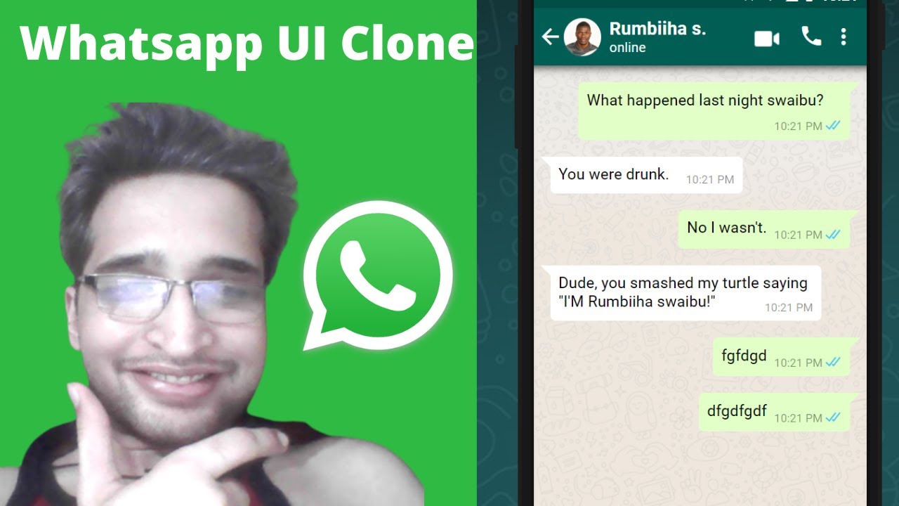 Build a Whatsapp Chat Screen UI Clone in Browser Using HTML5 CSS3 and Javascript