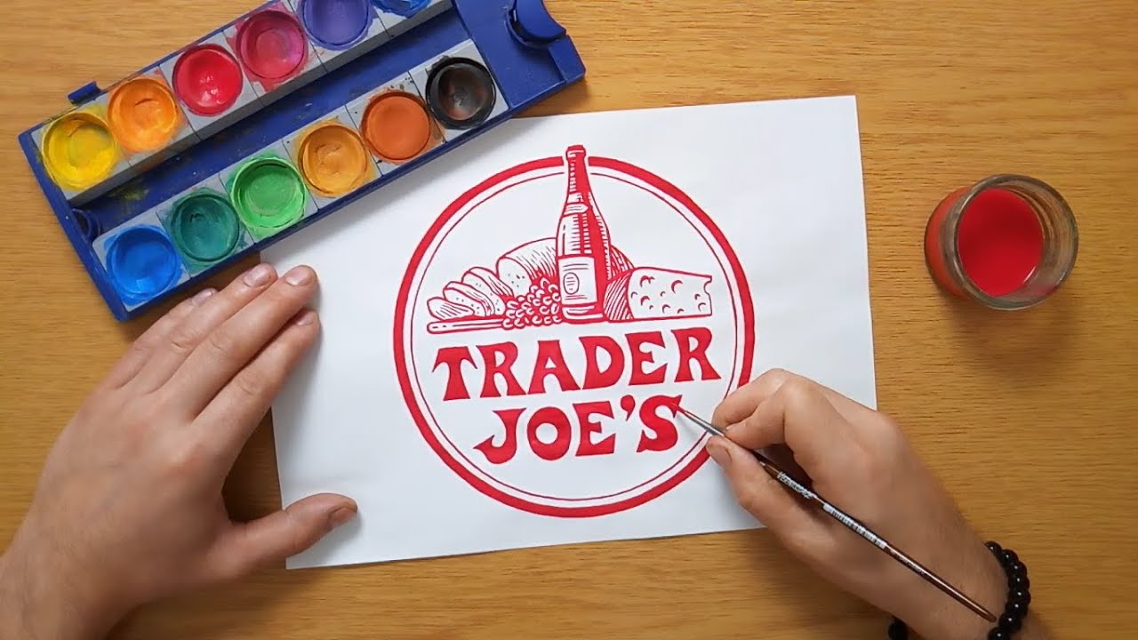 How to draw the Trader Joe's logo