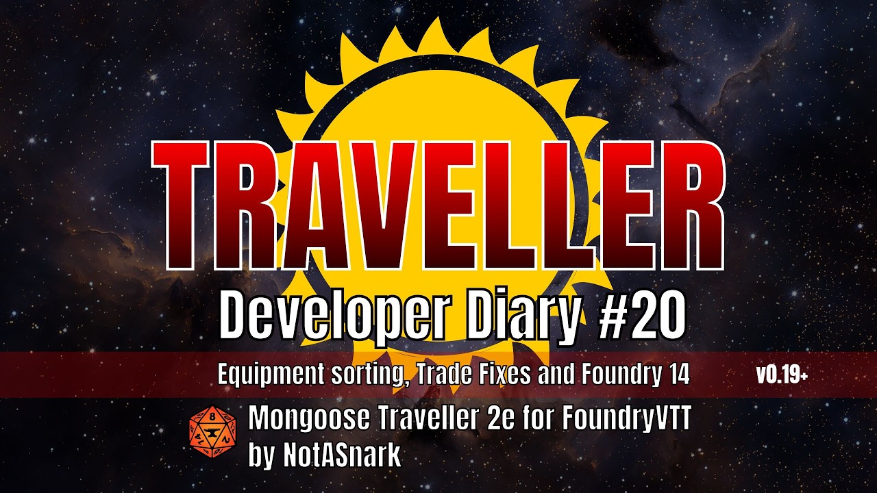 MgT2e FoundryVTT Dev Diary #20