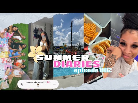 SUMMER DIARIES ep.002🫧🎀| new hair, shopping, picnic, concert, water park, trying new foods, etc!