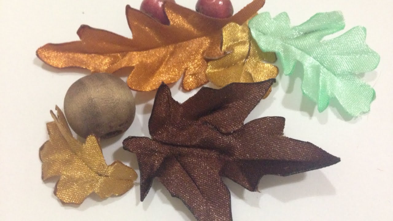 How To Make Satin Ribbon Autumn Leaves - DIY Crafts Tutorial - Guidecentral