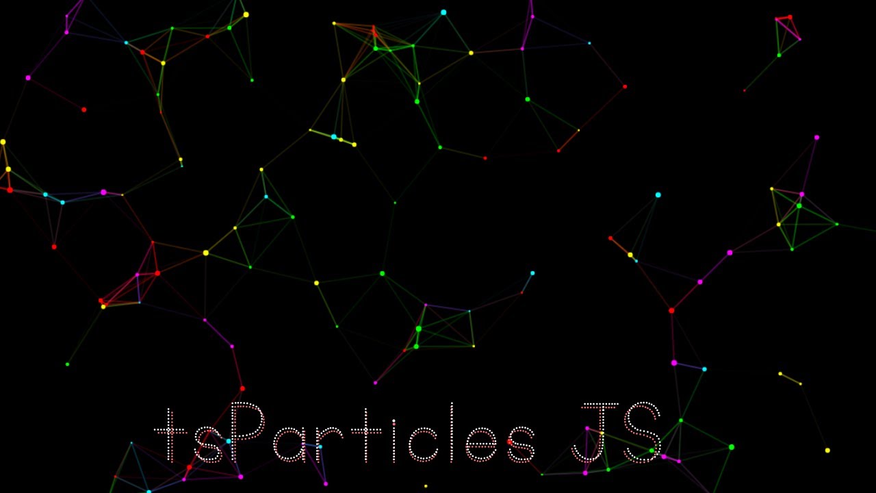 Particles connection background animation - tsParticles tutorial
