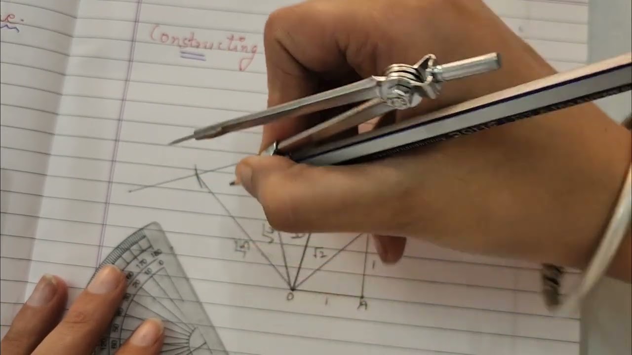 Square Root Spiral | Mathematical Art | Geometry Explained