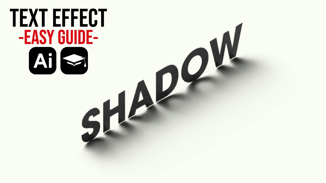 Backlit Text Effect in Illustrator | Shadow Effect |Editable Text Effect| Illustrator Tutorial