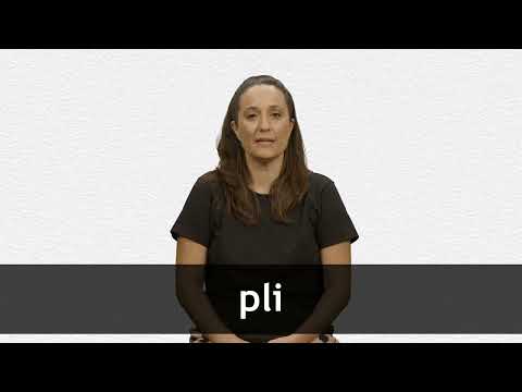 English Translation of “PLI” | Collins French-English Dictionary