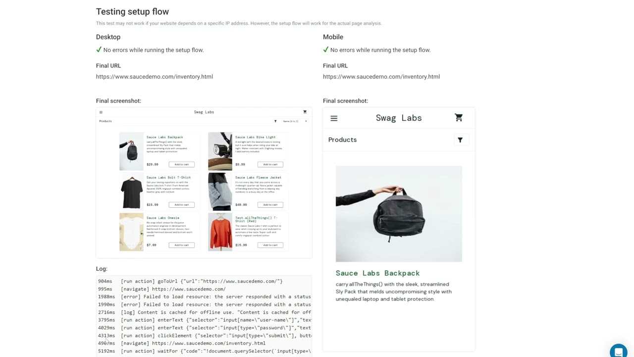 How to test page speed for pages that require login / authentication