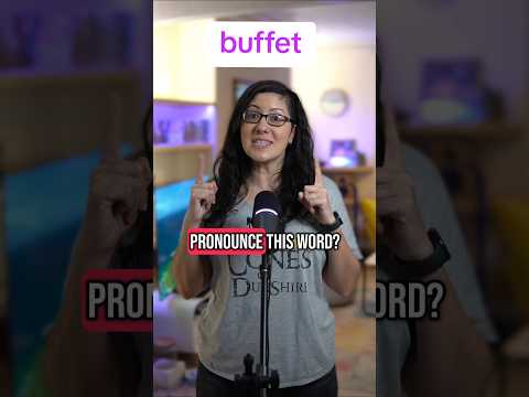 How to pronounce the word 'buffet' in British English #learnenglish #howtopronounce #englishteacher