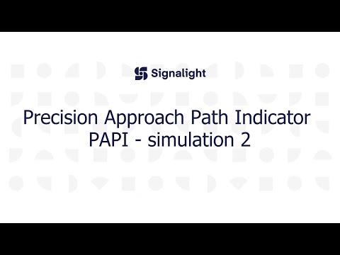 Precision Approach Path Indicator – PAPI simulation 2