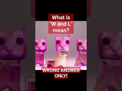 What is W and L mean? WRONG ANSWER ONLY! #shorts #fyp #fypγ· #viral #comment #ytshorts #youtube #yt