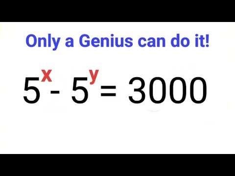 5^x - 5^y = 3000. Only a genius can do it! #find #indices #explore #maths #mathsproblems #genius